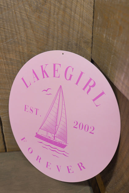 Lakegirl Star Paddles Wooden Sign