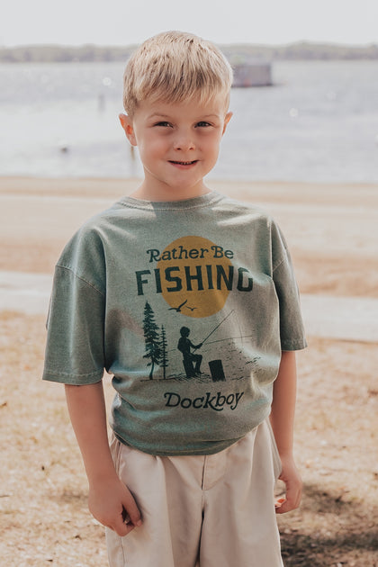 Dockboy Youth Ringspun Tee in Dorm Green – Lakegirl